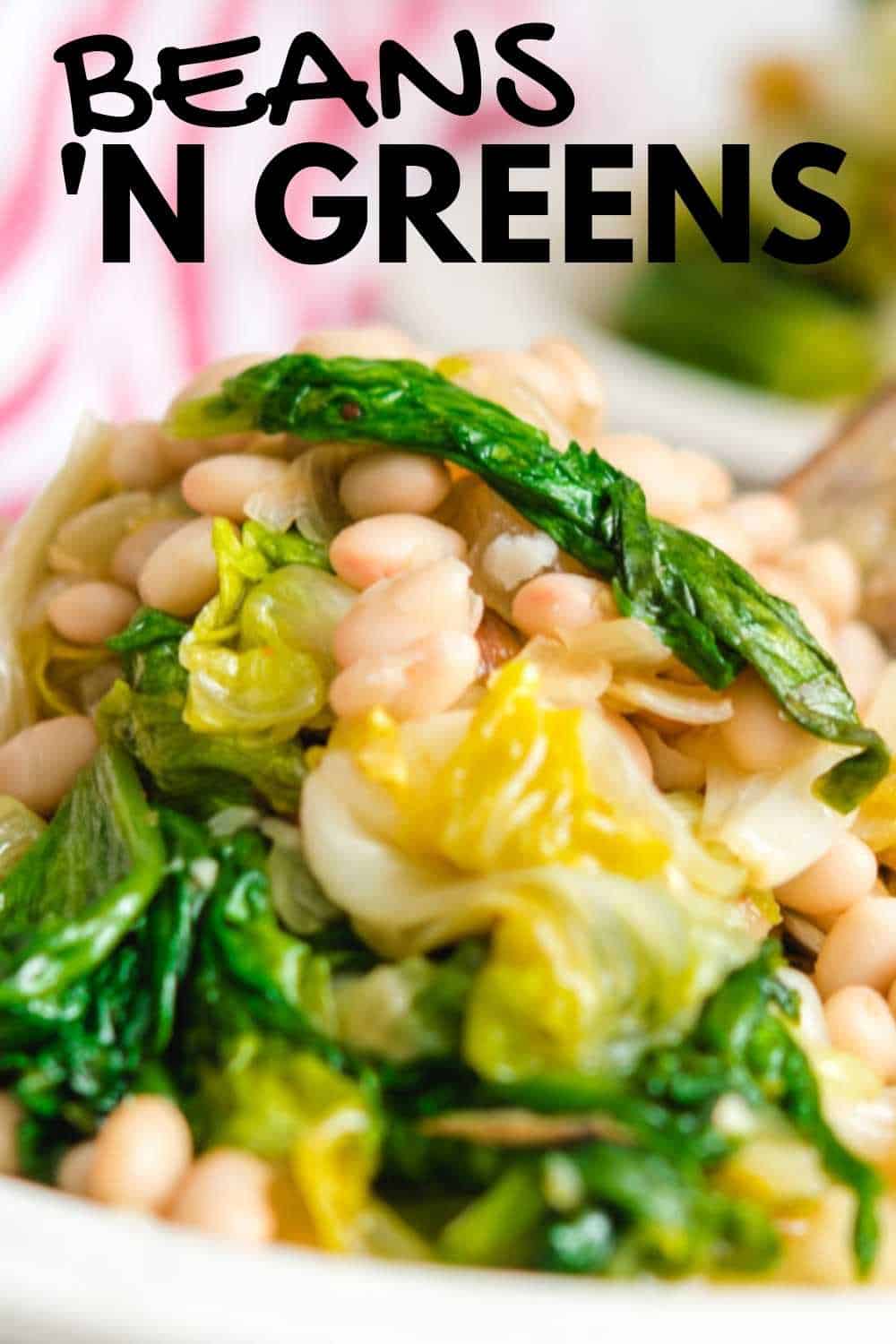 Vegan Beans and Greens (no cheese needed) - Agile Test Kitchen