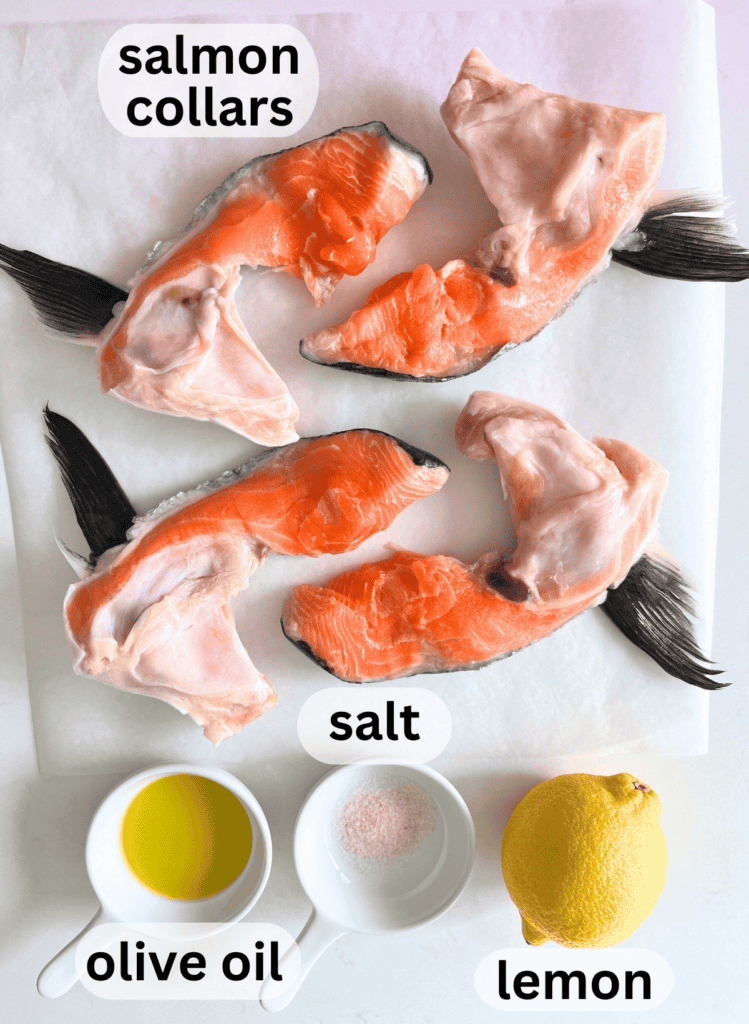 Fun Baked Salmon Collars (oven or air fryer) - Agile Test Kitchen