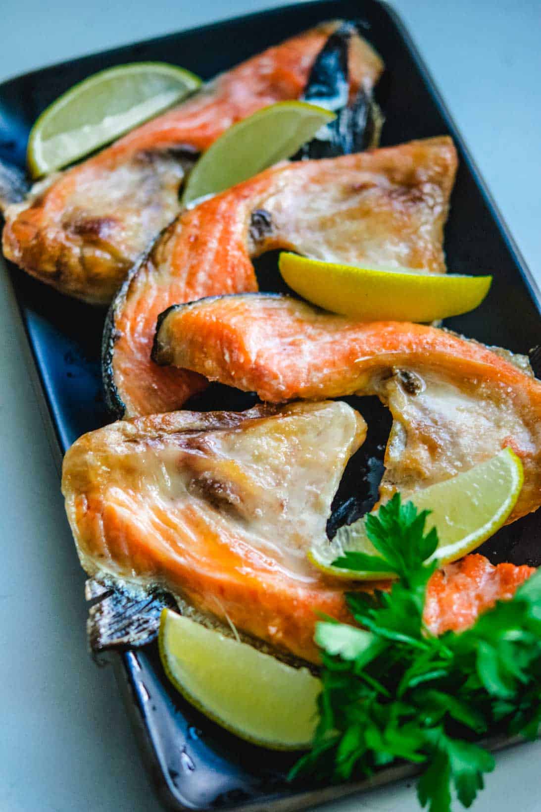 Fun Baked Salmon Collars (oven or air fryer) - Agile Test Kitchen